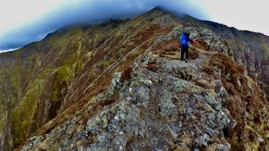 Hall's Fell Ridge, Blencathra, With a Child