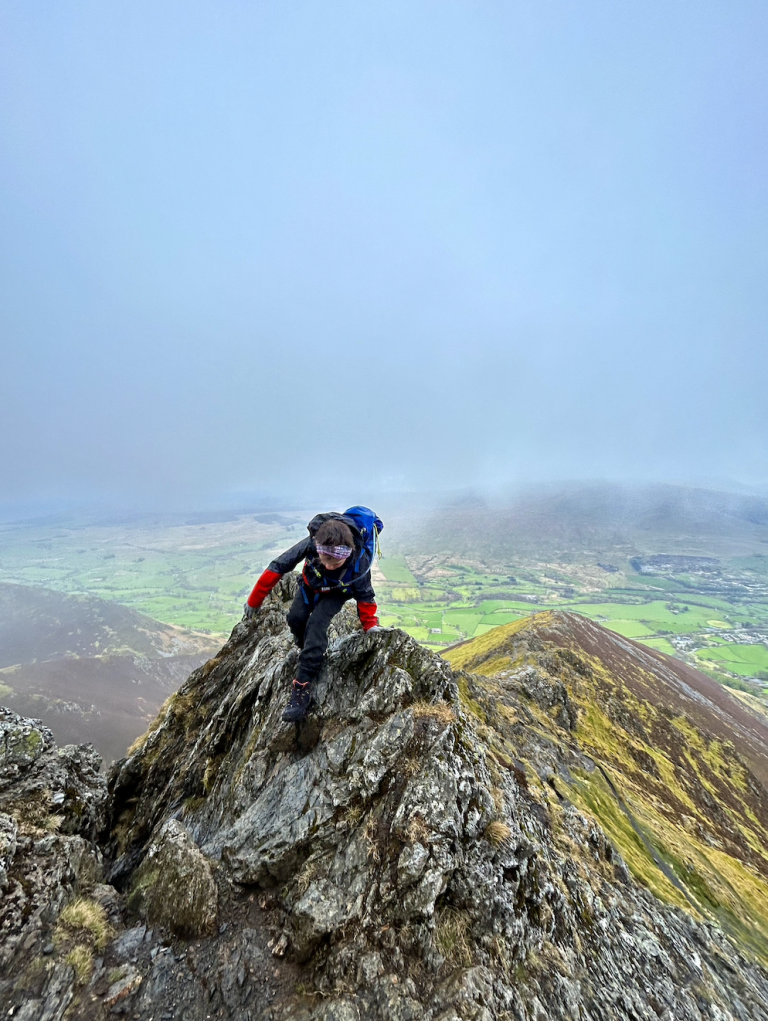 Hall's Fell Ridge, Blencathra, With a Child